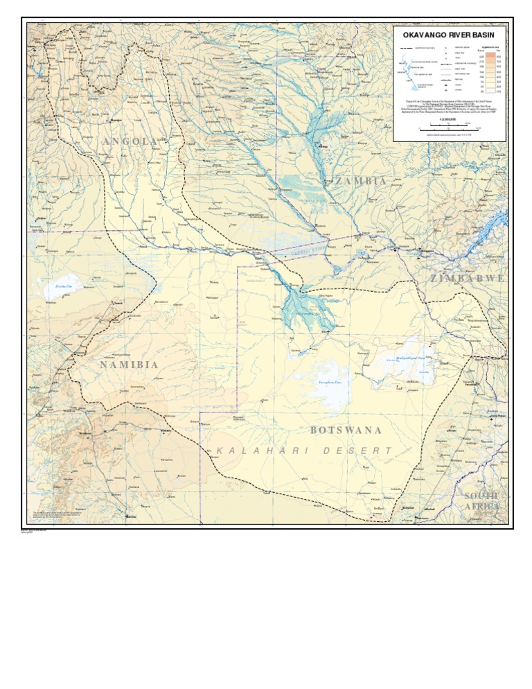 Map - Okavango River Basin | Infographics | Geography
