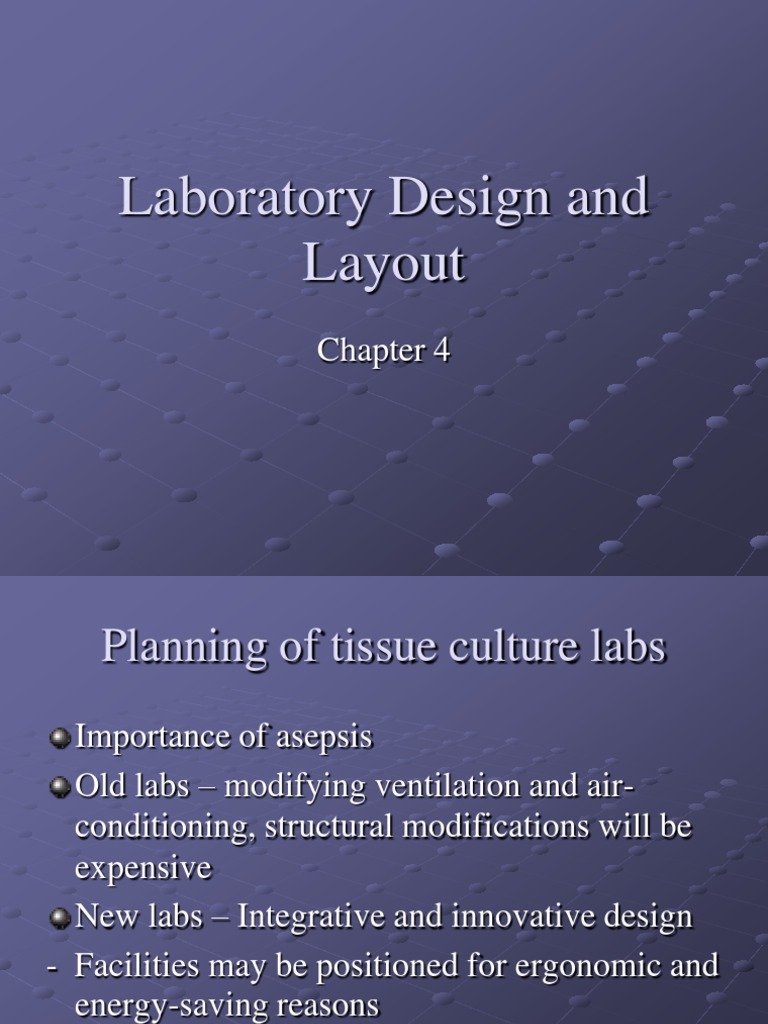 Laboratory Design and Layout | PDF | Sterilization (Microbiology ...