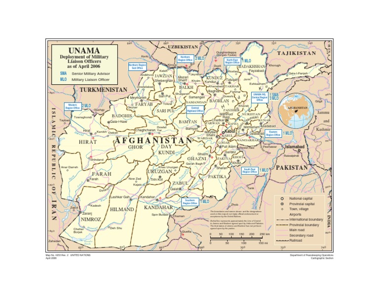 Map - UNAMA | PDF | Visualization (Graphics) | Cartography