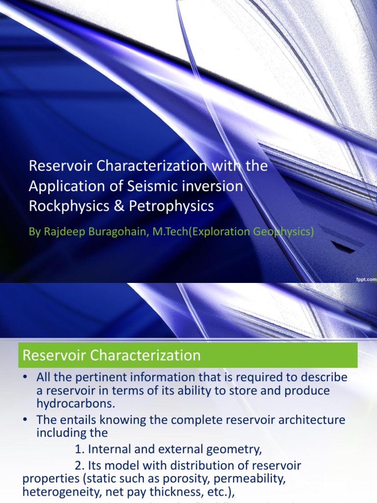 Seismic Reservoir Characterization Insights | PDF | Reflection ...