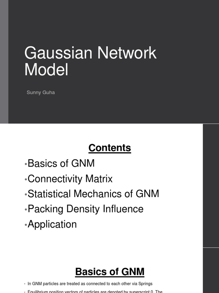 Gaussian Network Model | PDF | Applied Mathematics | Theoretical Physics