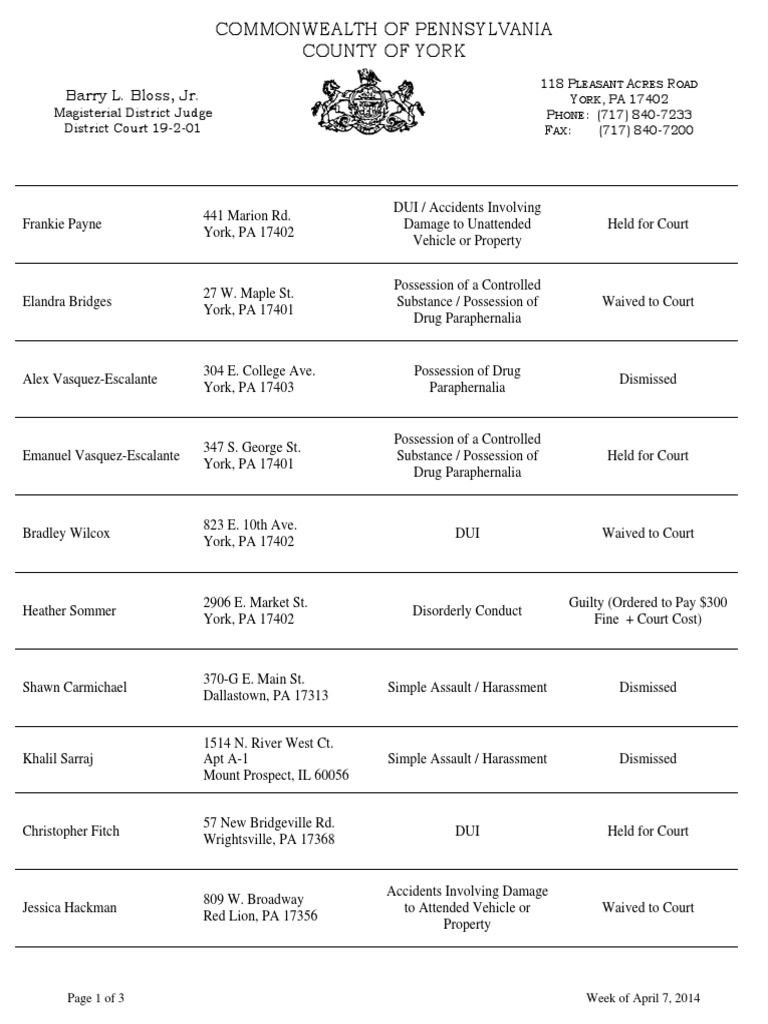 District Judge Barry Bloss' Crime Watch | PDF | Misconduct | Social ...