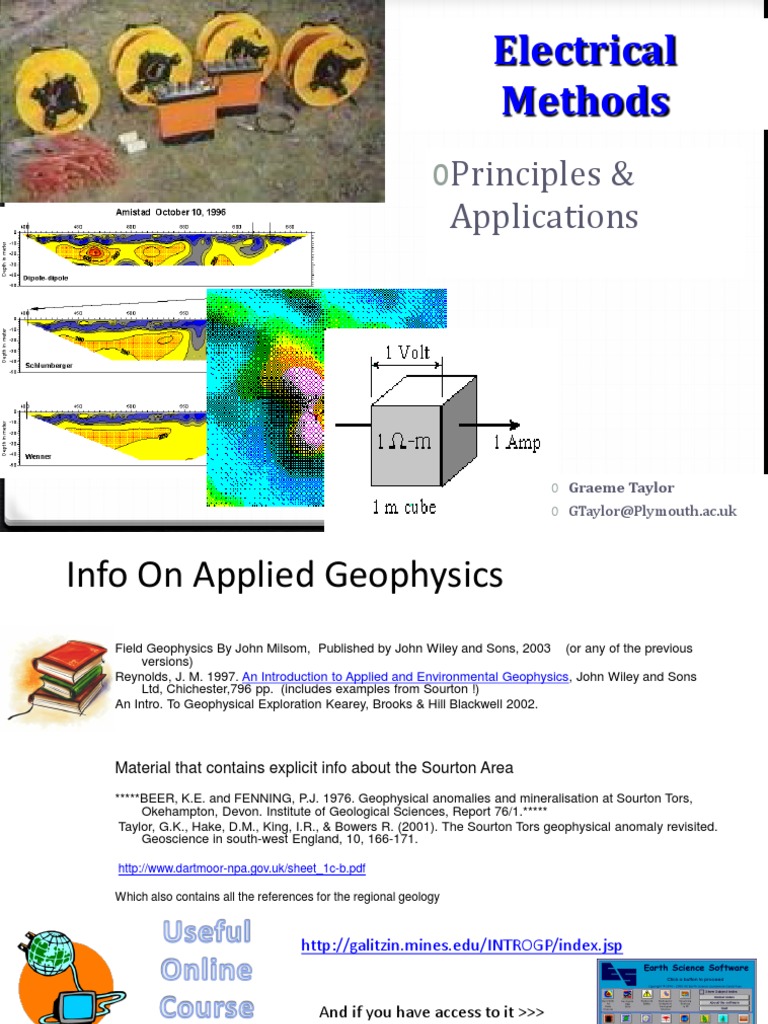 Electrical Resistivity Methods Overview | PDF | Porosity | Electric Current