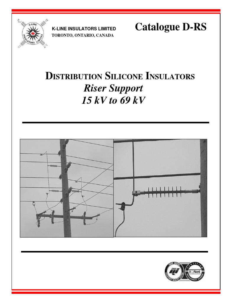 6.1 - Distribution Riser Support Cat D | PDF | Insulator (Electricity ...