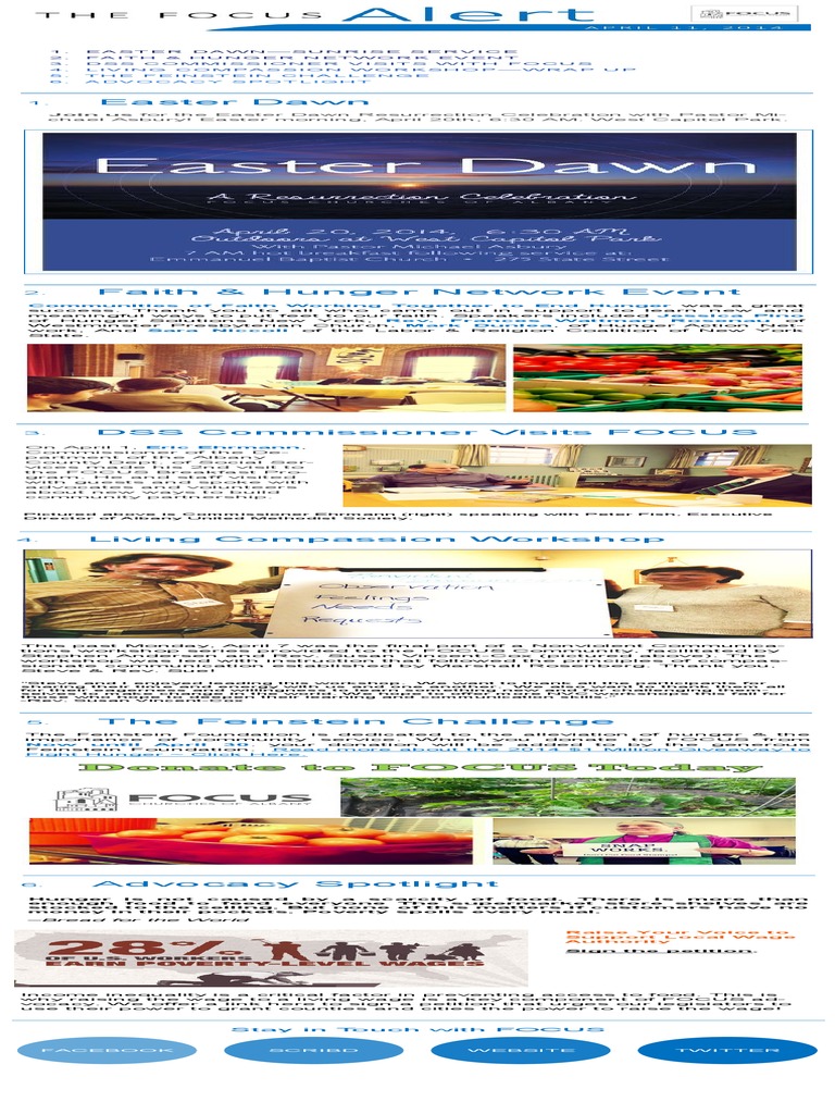 FOCUS Alert - April 11 2014 | Download Free PDF | Religion And Belief