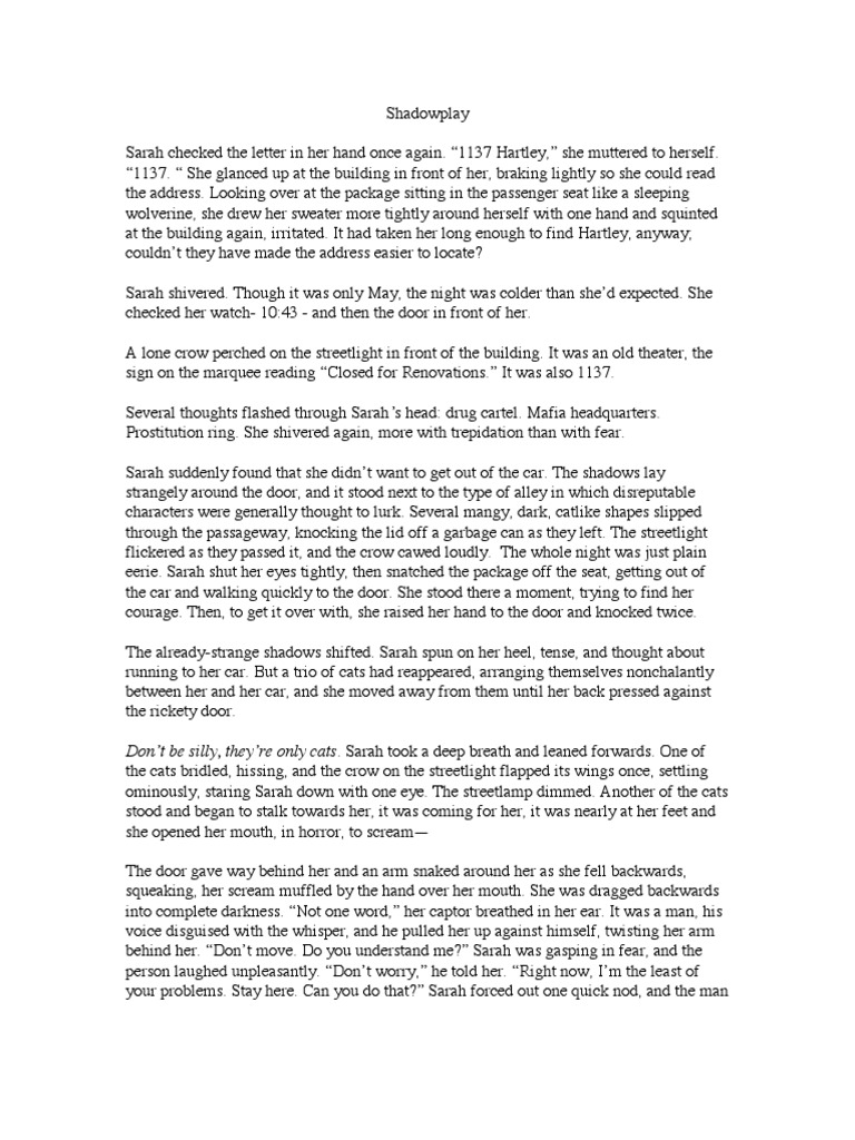 Shadowplay: Chapter 2 | PDF