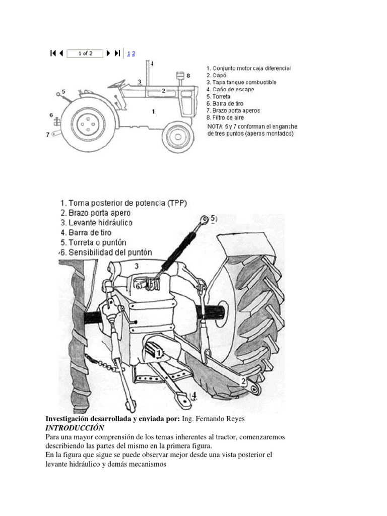 Partes del Motor de un Tractor Agrícola | PDF | Pistón | Motor de ...