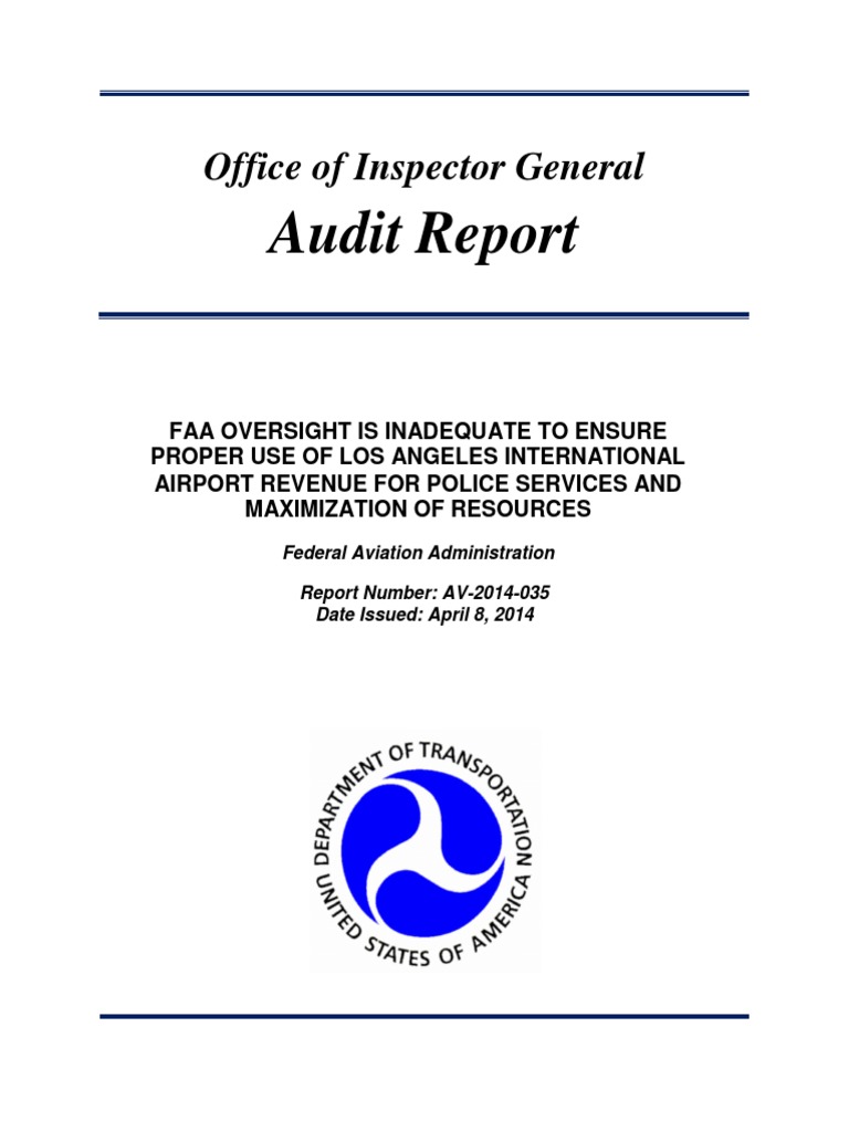 Audit Report: Office of Inspector General | PDF | Los Angeles ...