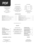 Augustine Dinner Menu | PDF | Salad | Foods