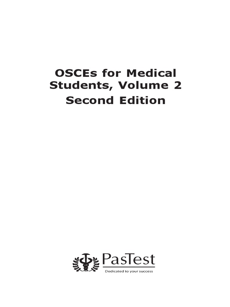 Osces For Medical Students, Volume 2 Second Edition | PDF | Peptic ...