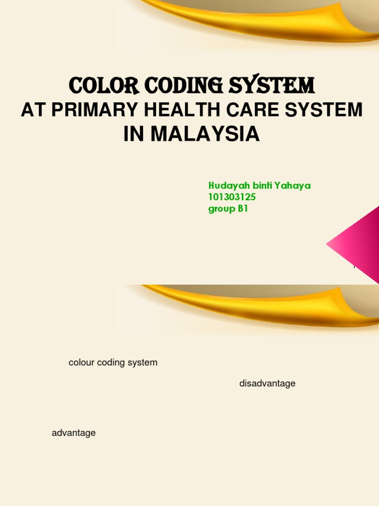Color Coding System by Hud | PDF | Pregnancy | Prenatal Development