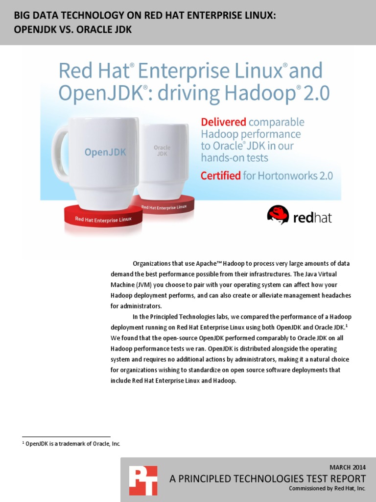 Big Data Technology On Red Hat Enterprise Linux: OpenJDK vs. Oracle JDK ...