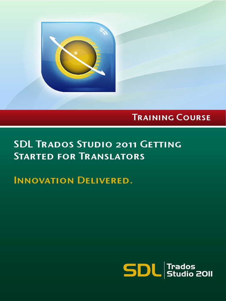 SDL Trados Studio 2011 Getting Started | PDF | Button (Computing) | Computer Keyboard