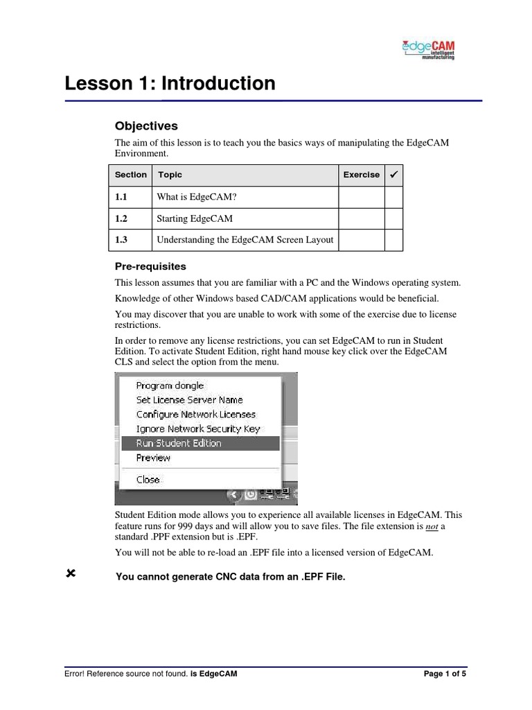 Lesson 1: Introduction: Objectives | PDF