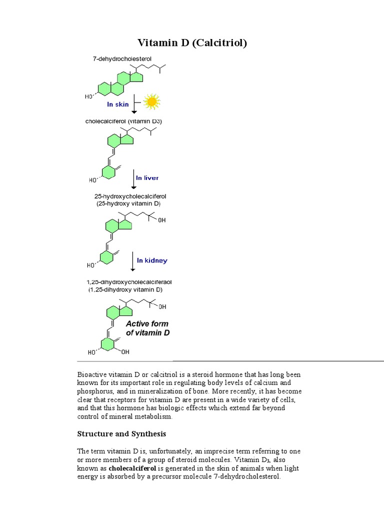 Vitamin D (Calcitriol) | PDF | Vitamin D | Vitamin