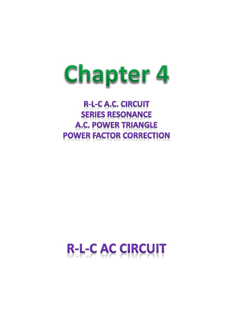 Basic AC Circuits | PDF | Capacitor | Inductor
