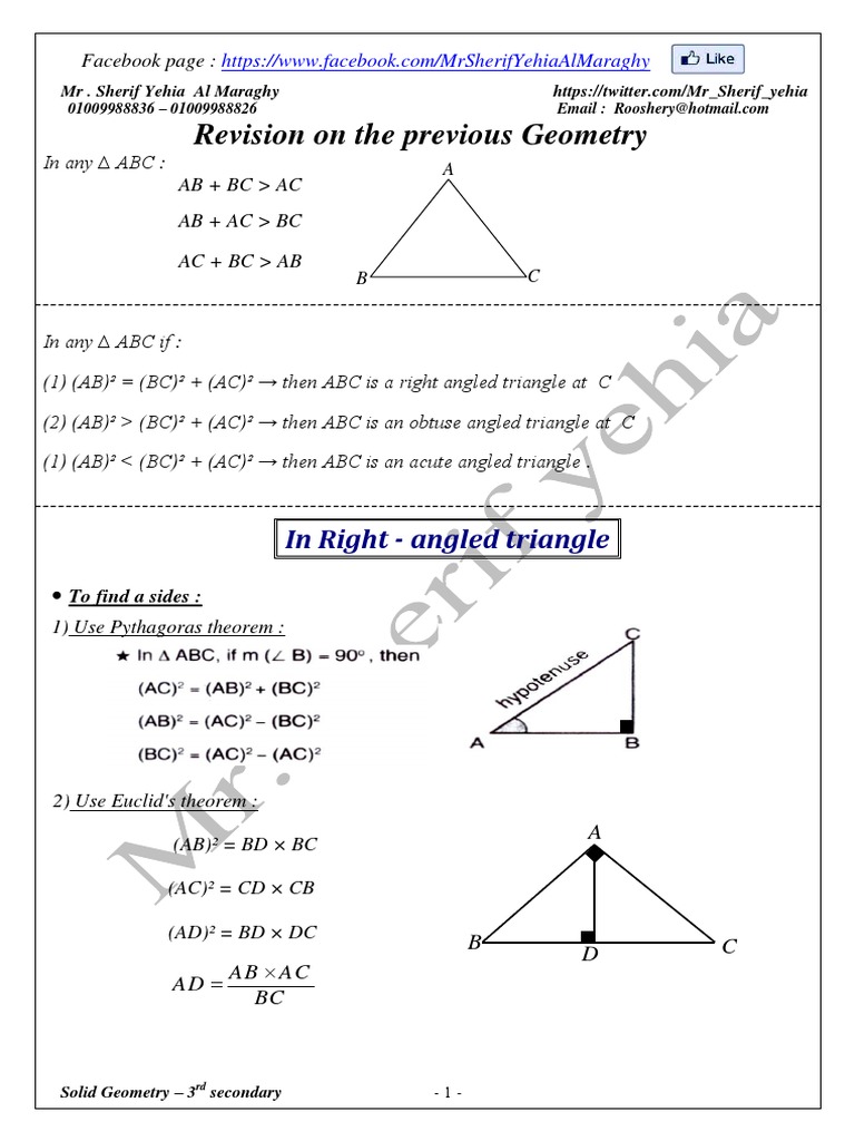 Solid Geometry | PDF | Line (Geometry) | Triangle