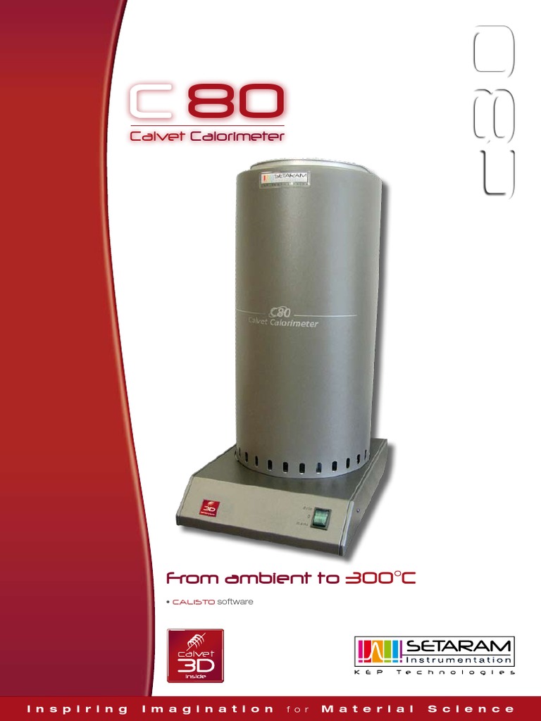 C80 Calorimeter: Precision & Versatility | PDF | Gases | Liquids