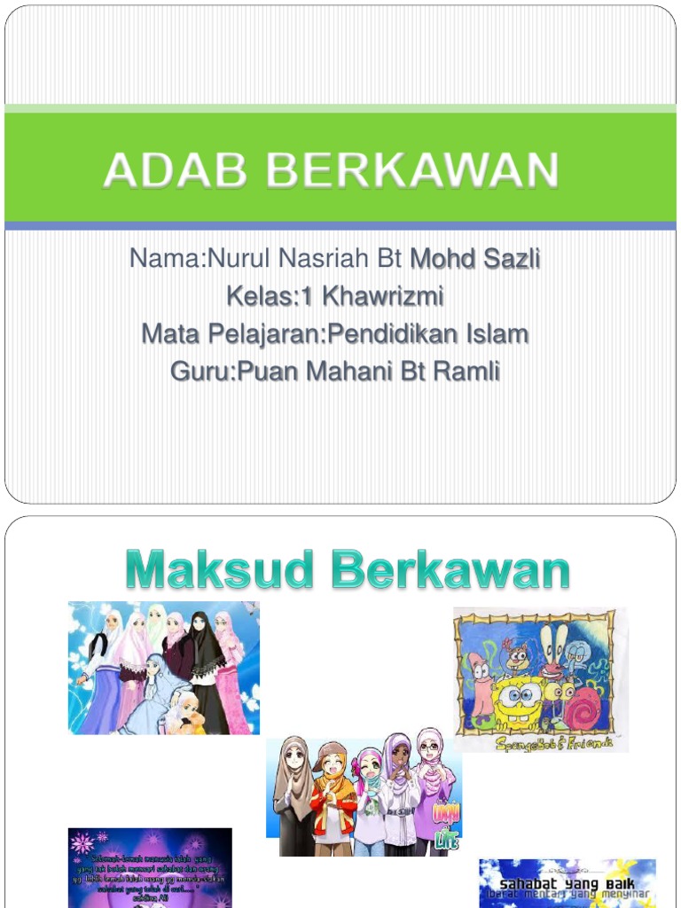 Adab Berkawan | PDF