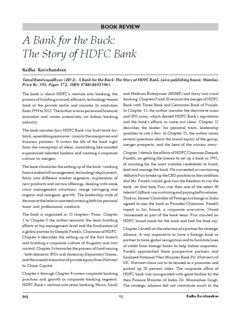 A Bank For The Buck | PDF | Banks | Stocks