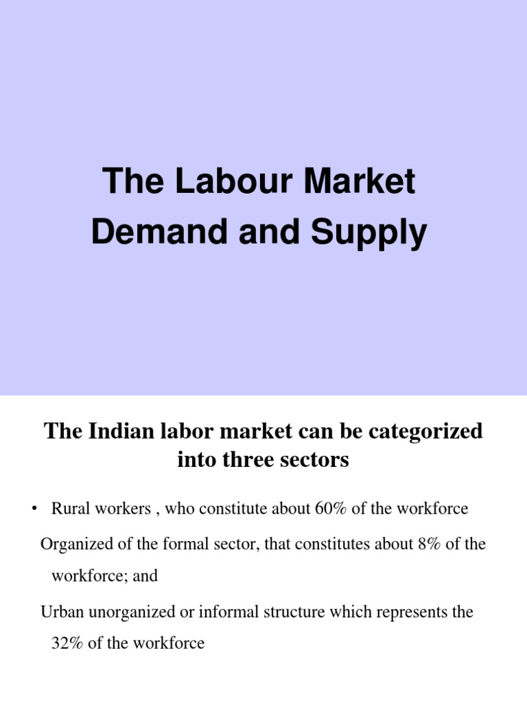 The Labour Market Demand and Supply | PDF | Labour Economics | Unemployment
