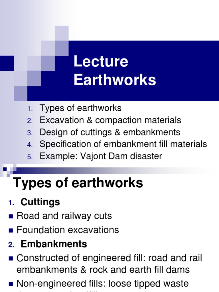 Lecture Earthworks | Soil Mechanics | Landslide