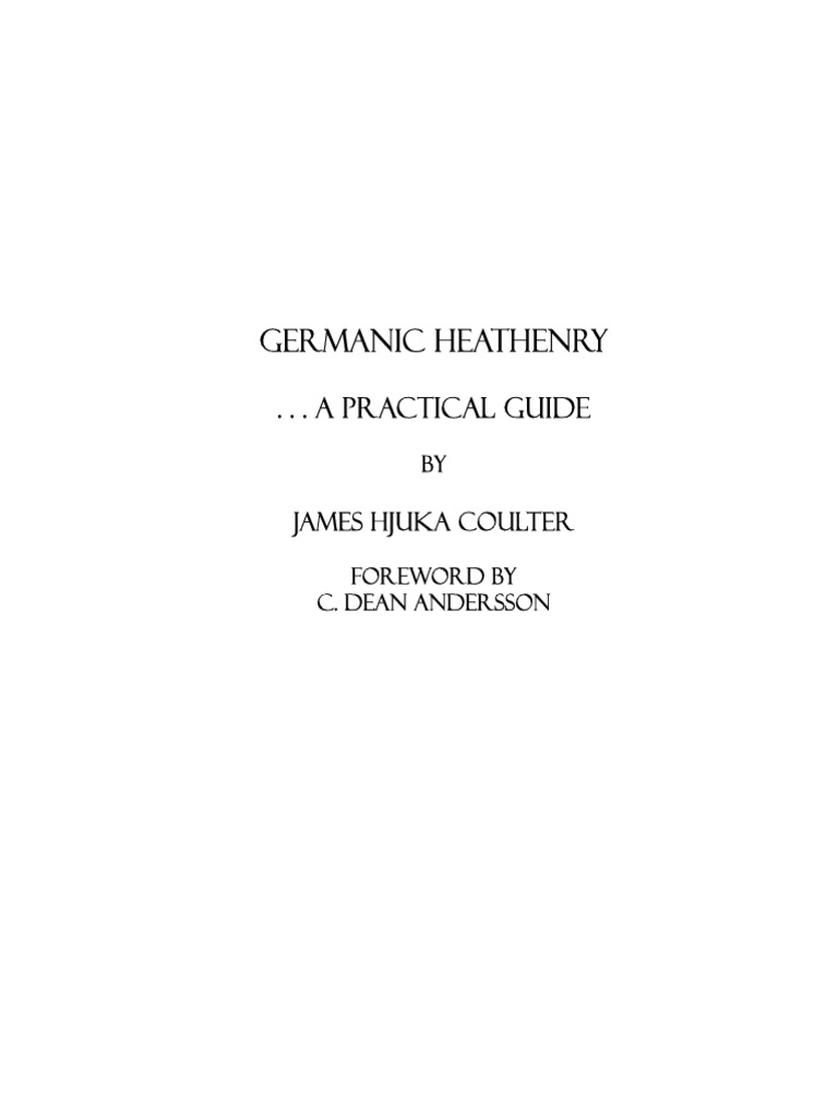 Coulter - Germanic Heathenry | PDF | Odin | Heathenry (New Religious ...
