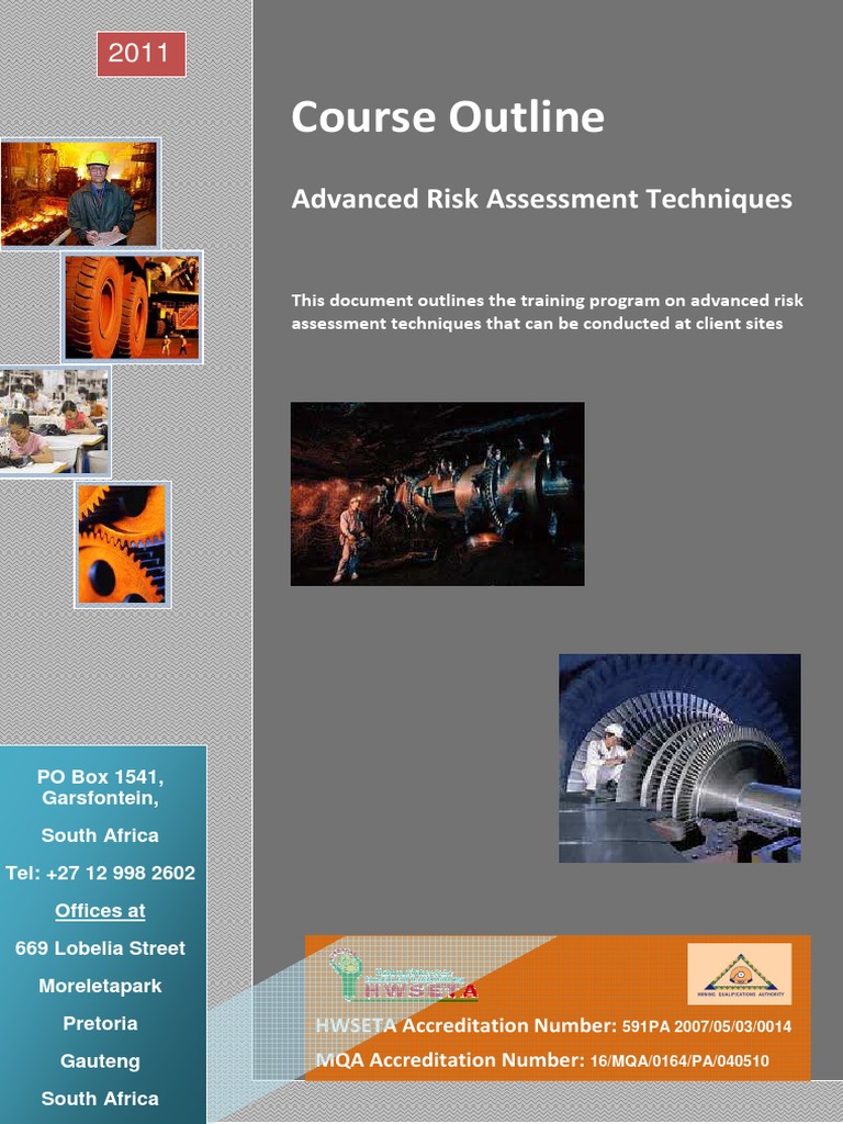 Advanced Risk Assessment Course Flyer | PDF | Risk Assessment | Risk