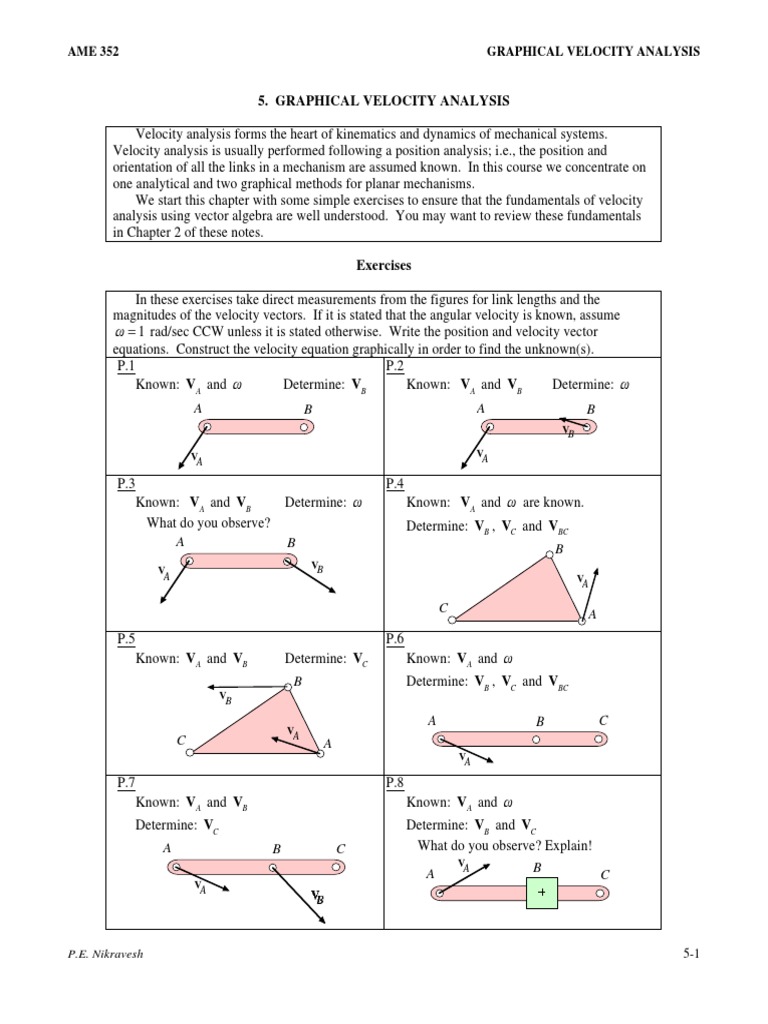 5 Velocity Graphical | PDF | Euclidean Vector | Velocity