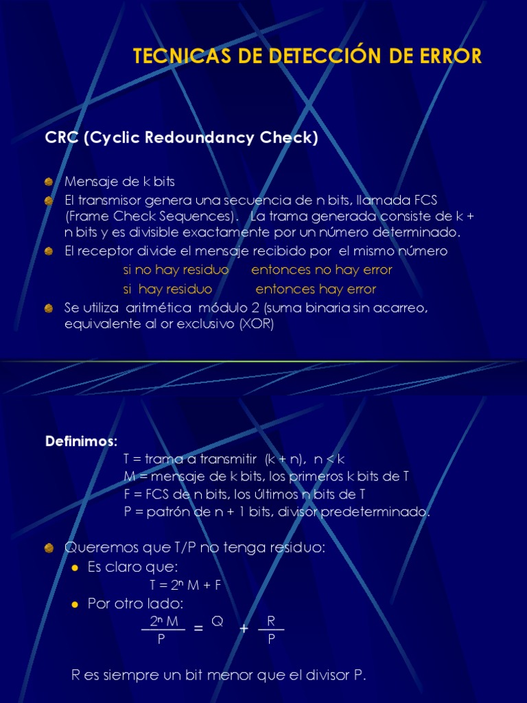 2.3.3. Verificación de redundancia cíclica (CRC) | Objetos matemáticos ...