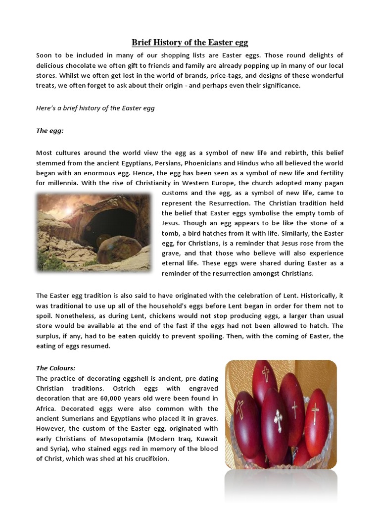 History and Significance of Easter Eggs | PDF | Easter Egg | Easter