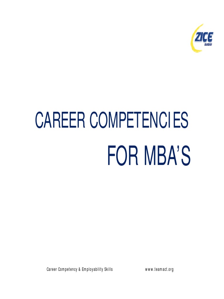 Career Competencies | PDF | Competence (Human Resources) | Skill