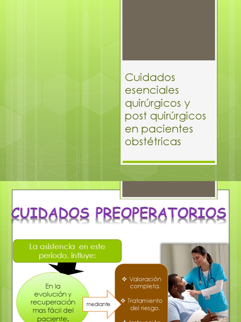 Cuidados Pre y Post Operatorios | PDF | Anestesia | Medicamentos con receta