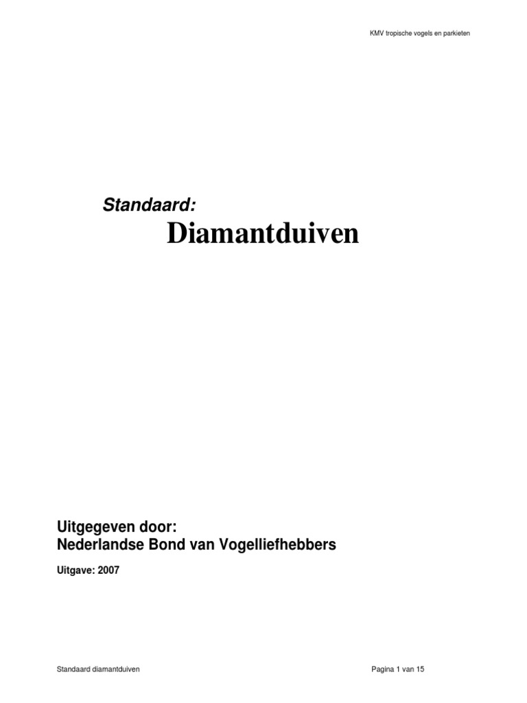 Diamantduiven | PDF