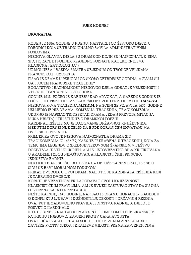 Pjer Kornej | PDF