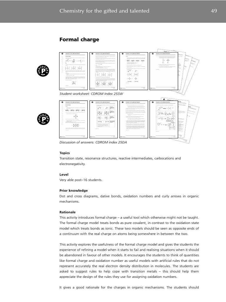 Formal Charge | PDF | Ion | Chemical Bond