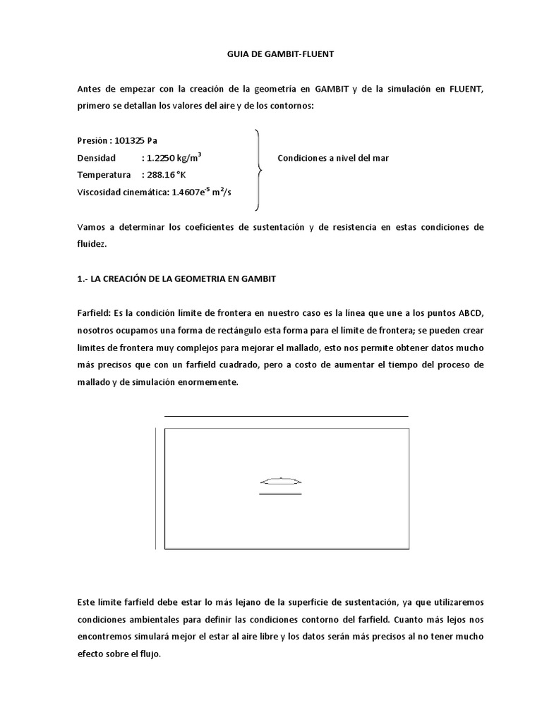 Tutorial de GAMBIT y FLUENT | PDF | Archivo de computadora | Levantar (Fuerza)