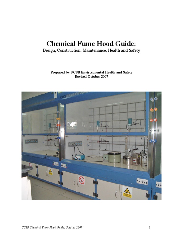 Fume Hood Guide | PDF | Home & Garden | Technology & Engineering