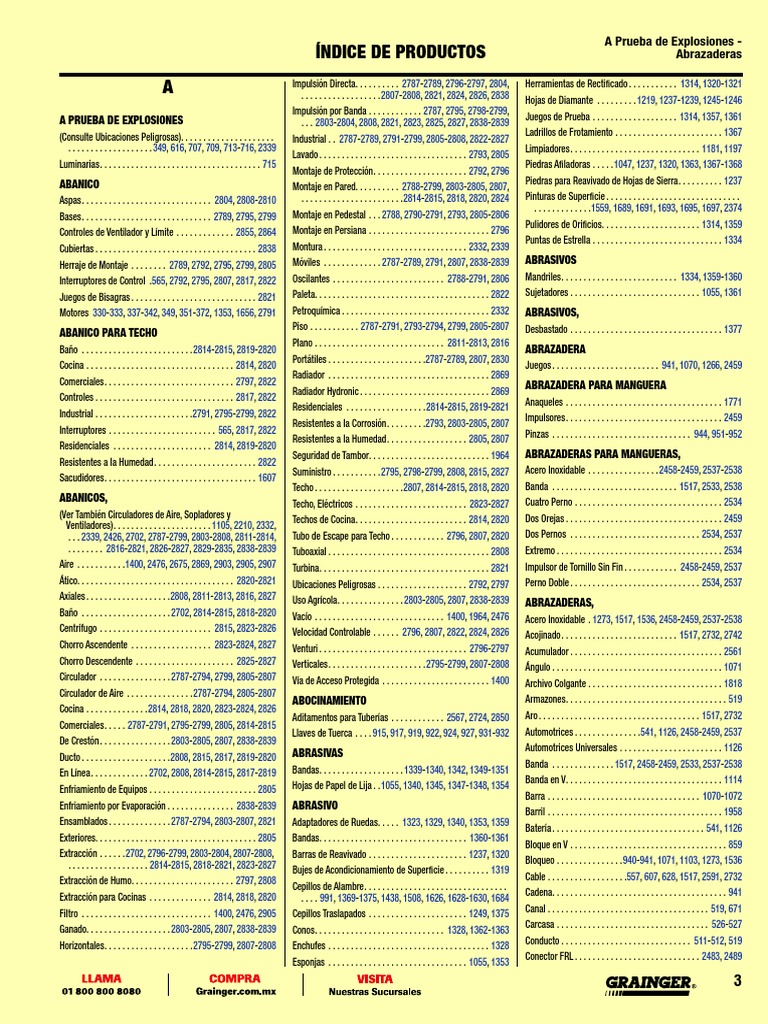 Catalogo Grainger | Descargar gratis PDF | Materiales de construcción ...