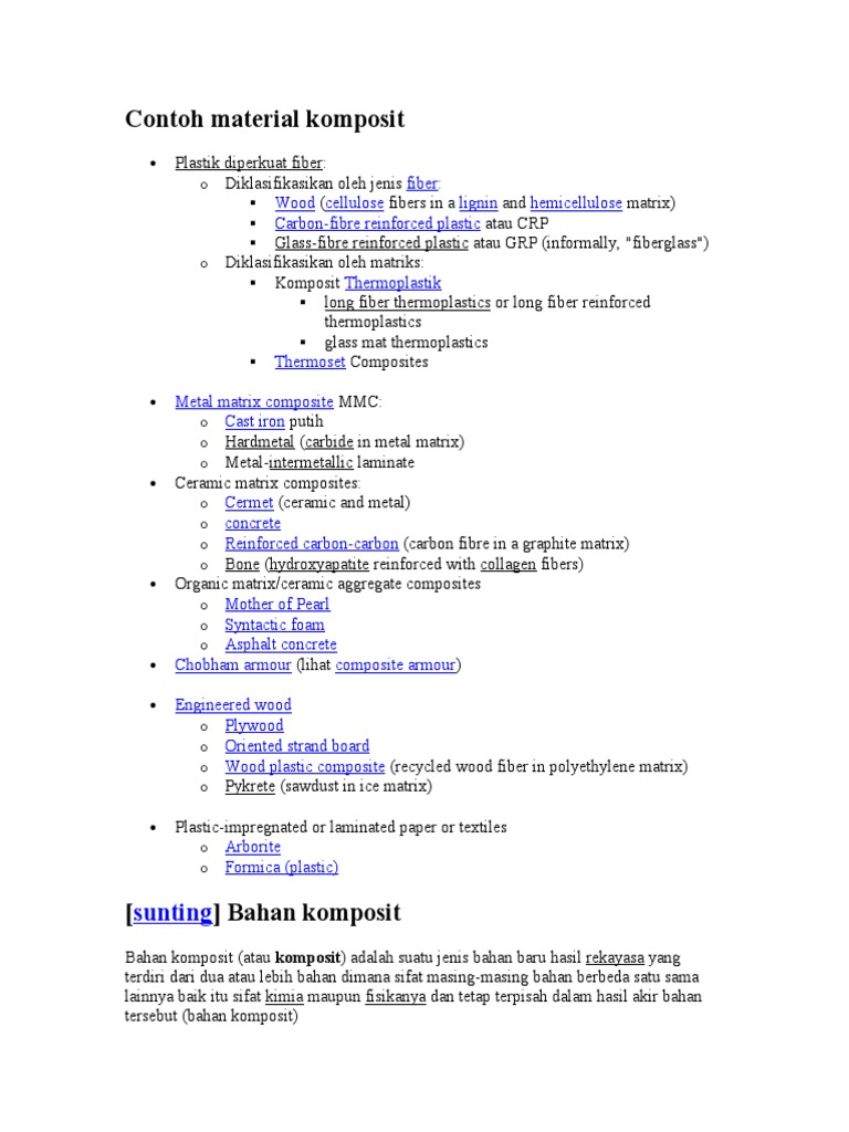 Contoh Material Komposit