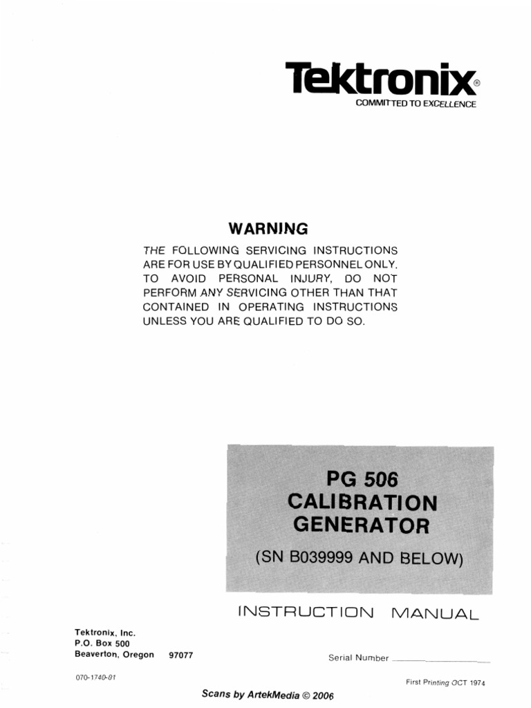 PG506 Esm | PDF | Amplitude | Amplifier