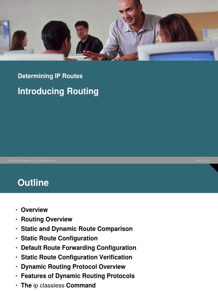 Introducing Routing: Determining IP Routes | PDF | Router (Computing ...