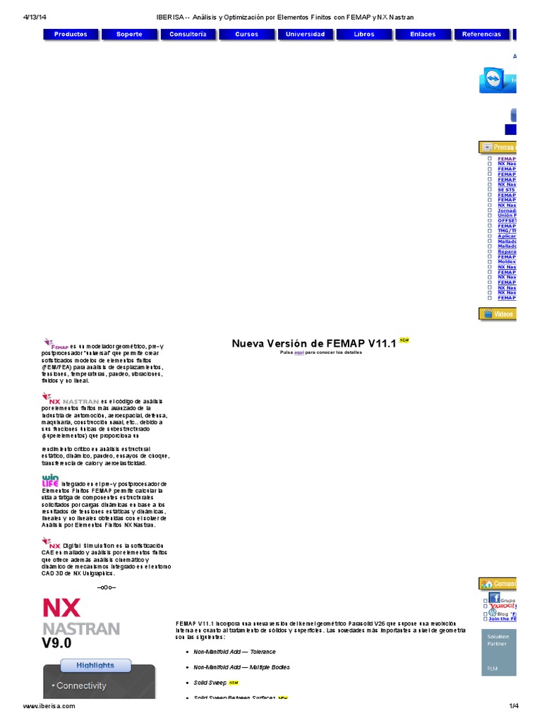 Femap - Version 10 MANUAL | PDF | Método de elementos finitos | Análisis