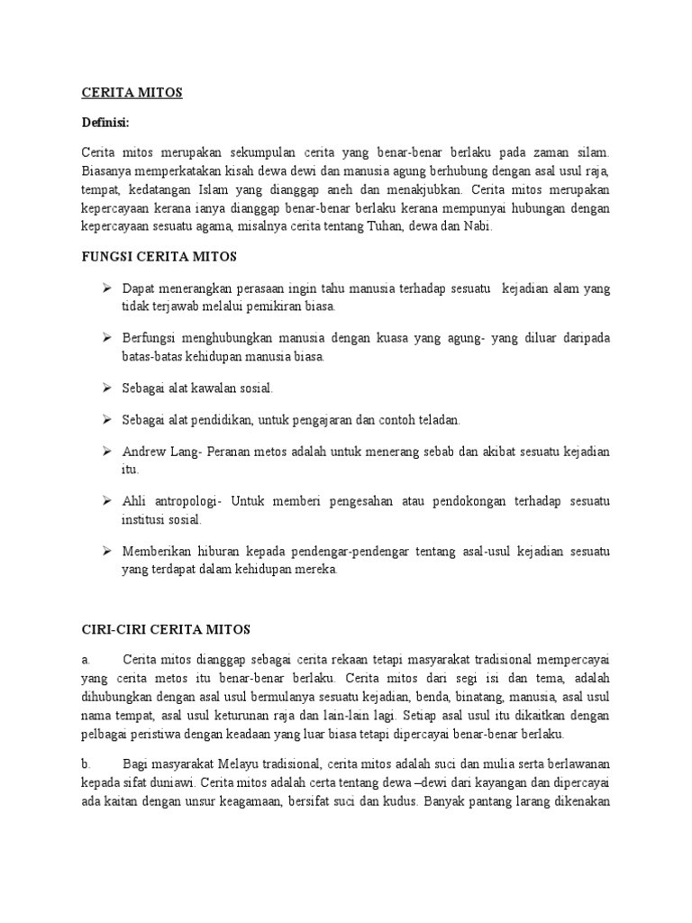 Sastera Rakyat Atau Sastera Lisan | PDF