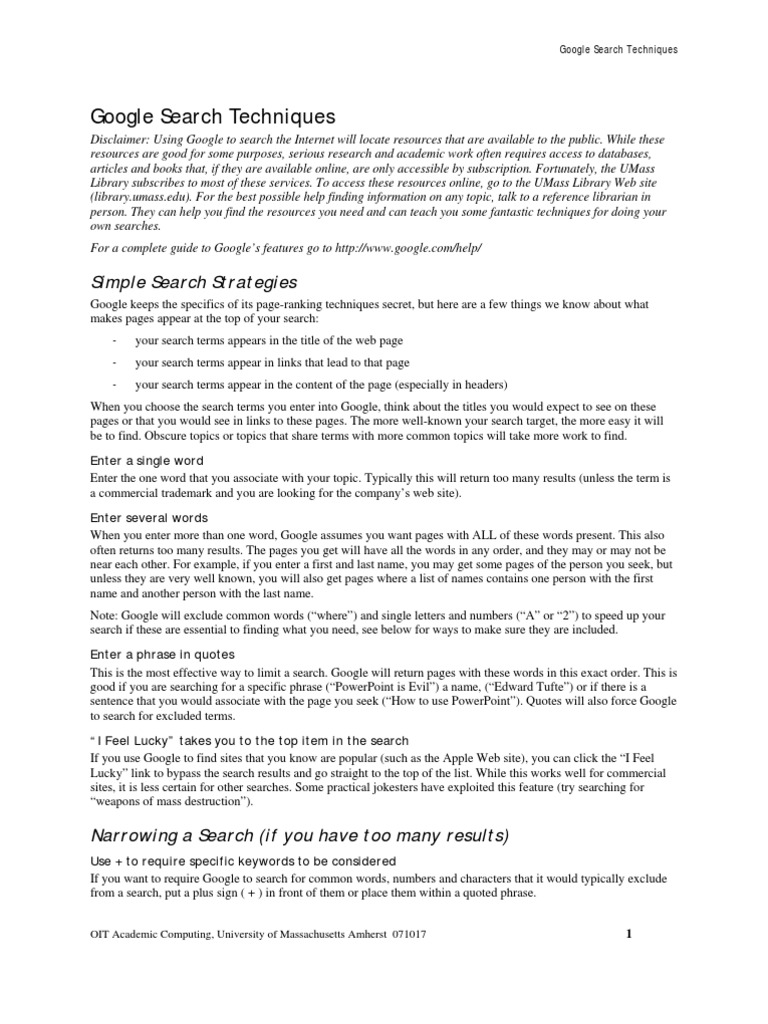 Google Techniques | PDF | Web Search Engine | Search Engine Optimization