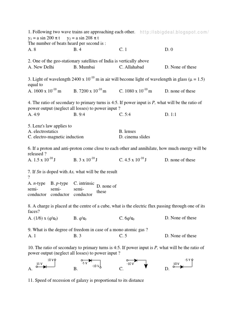 Viteee Question Paper | PDF
