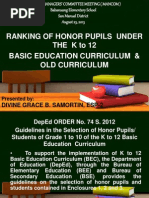 New DepEd Guidelines for Honor Students | PDF | Secondary School ...