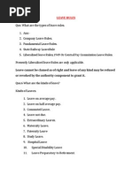 Indian Railway Leave Rules Overview | PDF | Parental Leave | Retirement