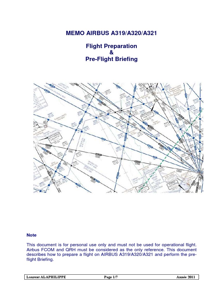 MEMO AIRBUS A319/A320/A321 Flight Preparation & Pre-Flight Briefing ...