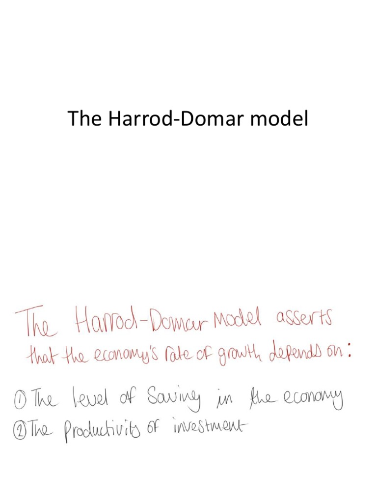 The Harrod-Domar Model | PDF